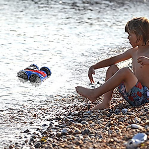 VOLANTEXRC Toys for 6-12 Year Old Boys, Amphibious RC Car for Kids, 2.4Ghz Remote Control Boat Waterproof 4WD Stunt Car, Gifts for Birthday, Christmas, Boys and Girls