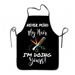Giwawa Hairstylist Aprons for Women Funny Hair Cutting Aprons for Salons or Home