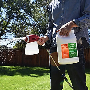 Simple Lawn Solutions - High Potassium Lawn Food Liquid Fertilizer 0-0-25 - Concentrated Spray - Turf Grass Vigor and Plant Hardiness - Summer and Fall - Any Grass Type (1 Gallon)