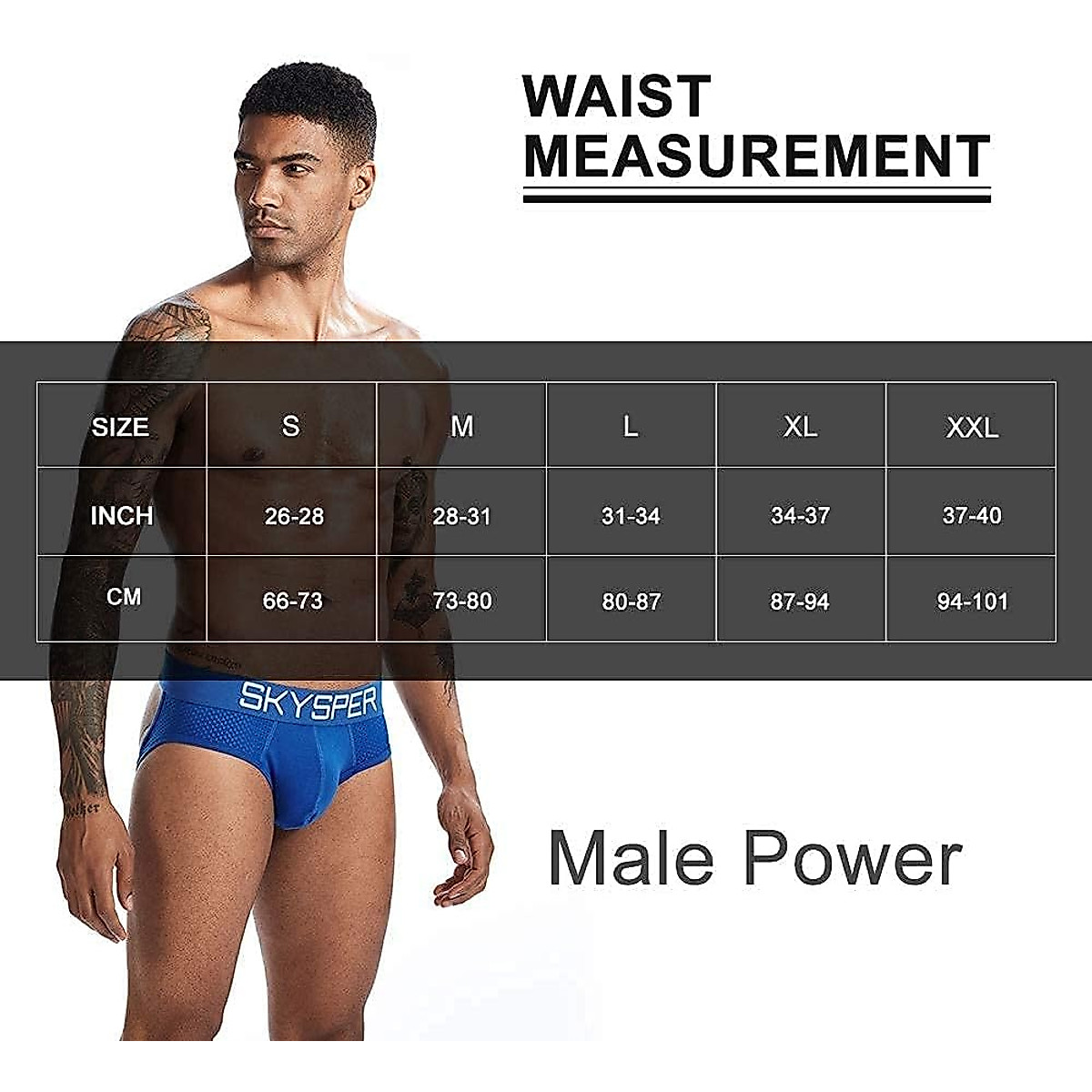 SKYSPER Men's Jockstrap Underwear Mesh Breathable Jock Strap