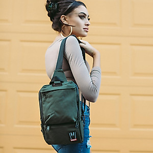 DIME BAGS Omerta Don Carbon Filter Sling Backpack | Crossbody Bag with Activated Carbon Lining (Black)