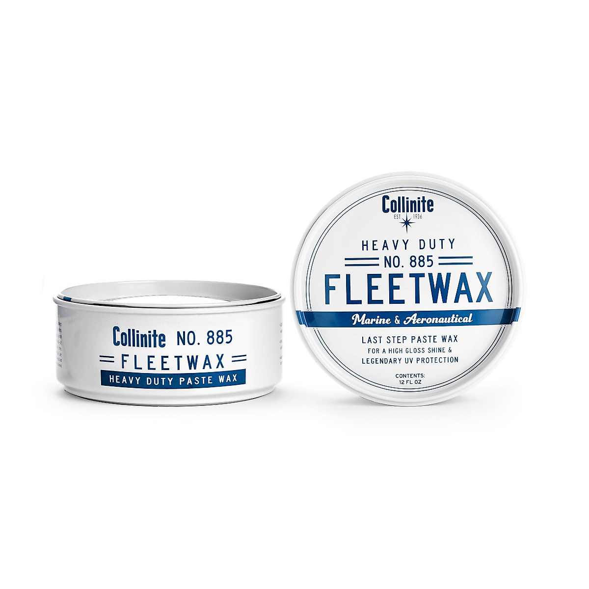 COLLINITE No. 885 Fleetwax Paste Wax, 12 Fl Oz - 1 Pack