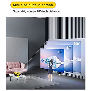 Dayu.p Mini Projector, Portable Projector for Cartoon, Movie Projector, Kids Gift, LED Pico Video Projector for Home Theater Movie Projector with HDMI USB TV AV Interfaces and Remote Control