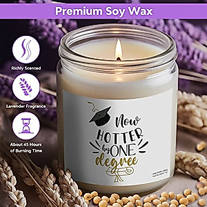 Graduation Gifts for Her Him - Masters Degree College High School Graduation Gifts 2025 - Now Hotter by One Degree Soy Wax Scented Candle