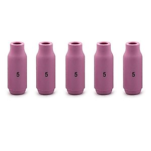 WeldingCity 5-pk Ceramic Cup 10N49 (#5, 5/16") for TIG Welding Torch 17, 18 and 26 Series from Lincoln Miller ESAB Weldcraft