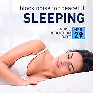 Flents Ear Plugs for Sleeping, Snoring, Loud Noise, Traveling, Concerts, Construction, & Studying, Made in the USA, NRR 33, Purple, 70 Pair