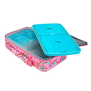 Nuby Insulated Bento Box Lunchbox, Girl