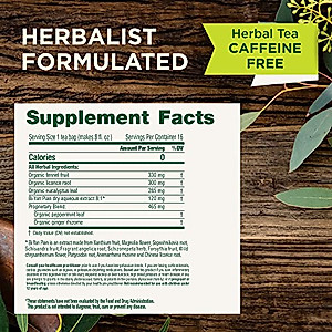 Traditional Medicinals Breathe Easy Eucalyptus Mint Herbal Tea, Promotes Respiratory Health, (Pack of 1) - 16 Tea Bags