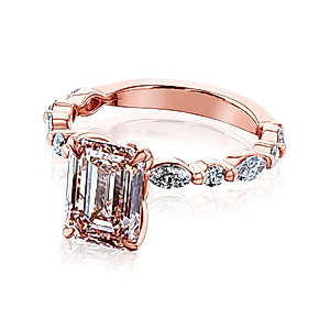 Kobelli 3.64ct.tw Pink Diamond Bubble Ring (IGI Certified) - 8.0