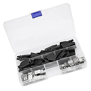 Boxwizard 20pcs/set Type A 2.0 USB Port 4 Pin Socket Adapter with Black Plastic Housing