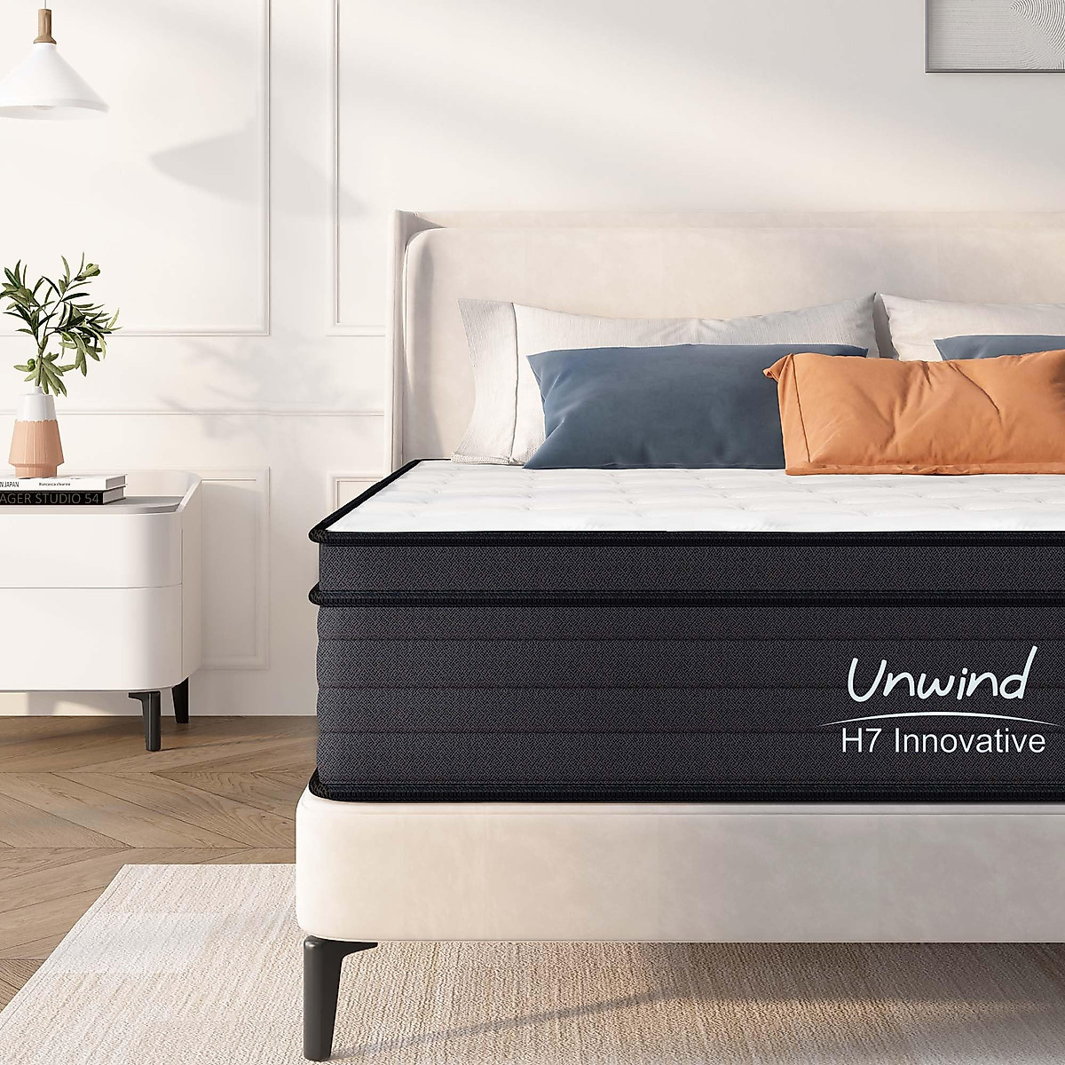 Mattress Full Size,12 Inch Full Mattress in a Box With Gel Memory Foam,Full Mattress Individually Pocketed Innerspring,Medium Firm for Pressure Relief,Back Pain Relief,120 Nights Risk-Free Trial
