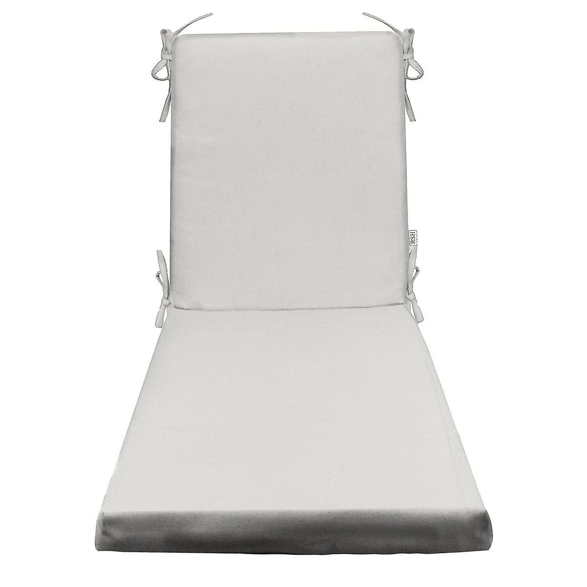 RSH DECOR: Sunbrella Foam Chaise Lounge Seat Cushion | 72” x 21” x 3” | Sunbrella Performance Fabric | Water and Fade-Resistant | Outdoor Chair Cushion for Patio Furniture | Canvas White