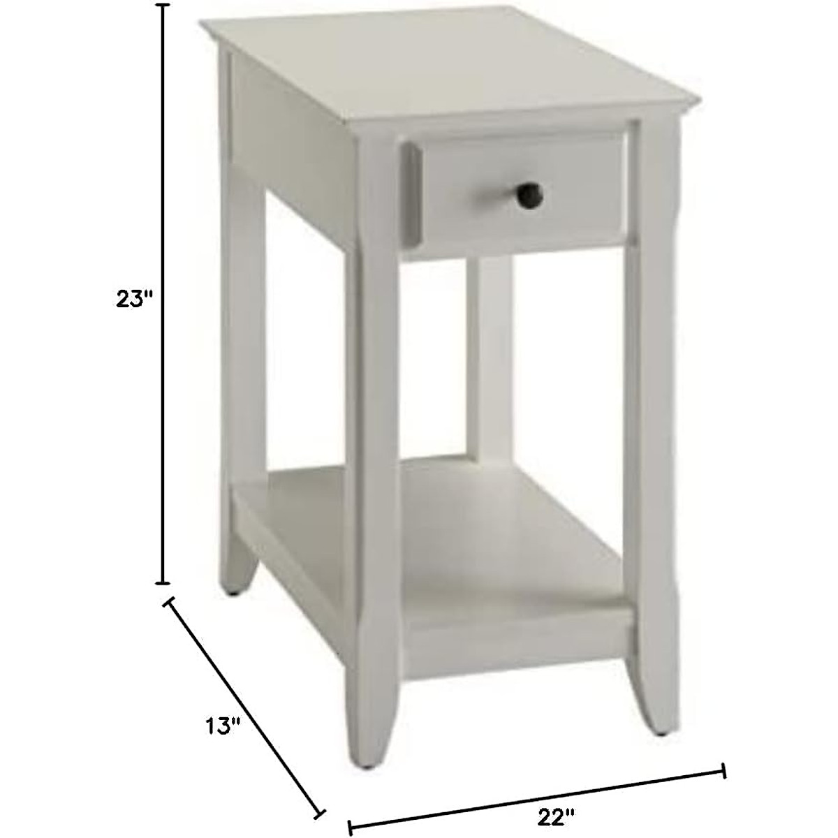 Acme Bertie End Table in White