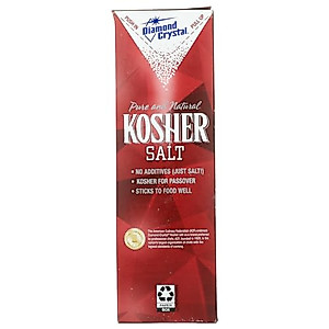 Diamond Crystal Pure and Natural Kosher Salt, 48 oz (Pack of 3)