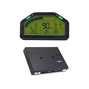 DEJUN Car Race Dash Dashboard, DO908 Car Combination Gauge Meter Sensor Kit Multifunctional Car Dashboard Dash Display for 12V Racing Car Meter