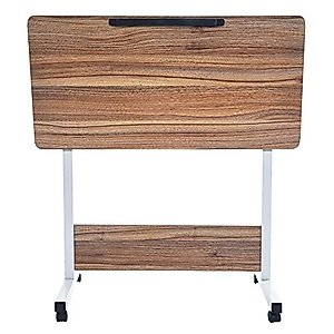 Toxz Household Office Desk Computer Task Table,Adjustable Height and Fold,Locking Casters,80CM 40CM,with Installation Tool(Ship from US!)