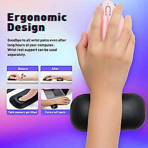 WQBZSYY Gaming Mouse Pad 15W Wireless Charging RGB,LED Large Ergonomic Mousepad Gaming with Wrist Support,31.88" 12.2" Desk mat/Keyboard pad (Colorful(18W Charger Included))