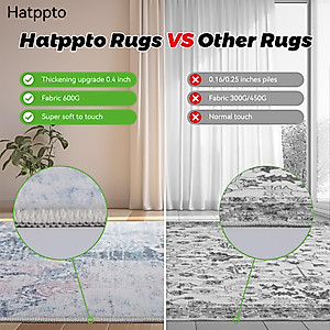 Hatppto Modern Abstract Area Rug - 2x3 Small Entry Rug Soft Washable Non-Slip Contemporary Entryway Rug, Door Mat Indoor Entrance Floor Accent Carpet for Living Room Bedroom (Grey/Tan/Navy, 2 x 3ft)