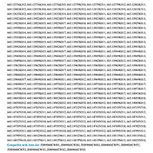 W10195417 Dishwasher Wheels Lower Dish Rack Wheel, Compatible for Whirlpool Kenmore Kitchenaid, Replaces AP4538395, AH2579553, PS2579553, WPW10195417, EA2579553