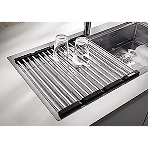 BLANCO 238483 Folding mat, 440 mm, Black/Silver