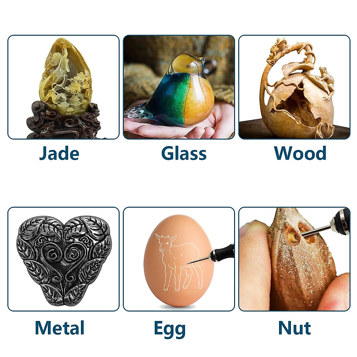 USB Rechargeable Micro Engraver Etching Pen,25W Mini Electric Engraving Tool,Portable Precision Engraving Pen with 35bits for DIY Jewelry Glass Wood Plastic (Silver)