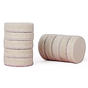 2" Wool Buff Polishing Pads - Buffing Tile Stone Marble Ceramics Glass Car Plastic Metal 10Pcs