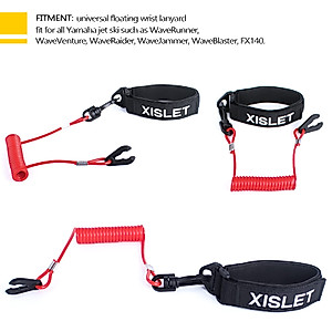Xislet Lanyard Switch Compatible with Yamaha Jet Ski Waverunner VX Cruiser FX Engine Safety Stop Tether Replace EW2-68348-00-00 Aftermarket 6K8-82556-00-00