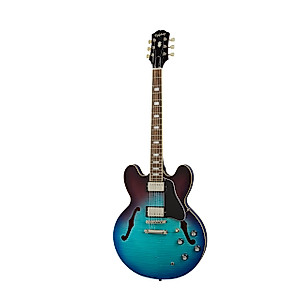 Epiphone ES335 Figured Top Semi Hollowbody, Blueberry Burst
