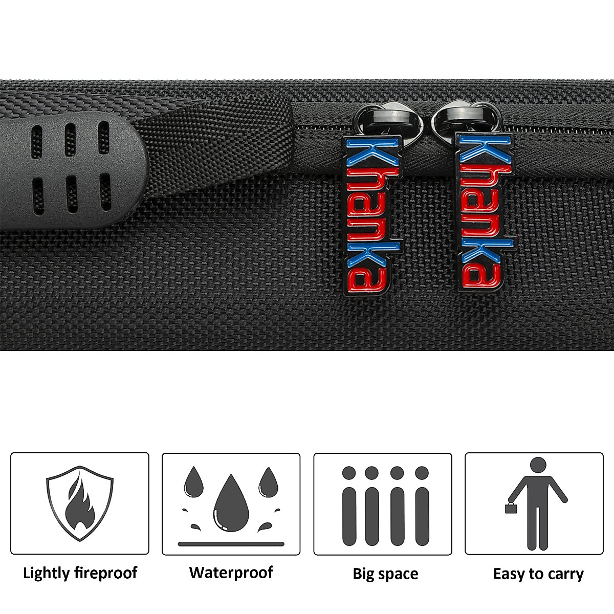 khanka Hard Travel Case Replacement for Donner DMK 25 MIDI Keyboard Controller Music Mini Key With 8 Backlit Drum Pads, 4 Knobs 4 control faders MIDI Controller,Case Only