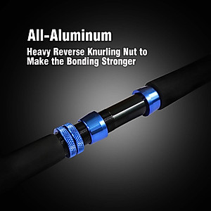 Fiblink 1-Piece Saltwater Offshore Trolling Rod Conventional Boat Rod Roller Fishing Pole(6-Feet, 30-50lb/50-80lb/80-120lb) (50-80-Pound)