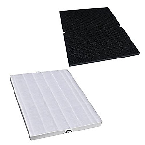 OriXuan 116130 Replacement Filter H Compatiable for Winix 5500-2F and Winix AM80, 2 Pack HEPA Filter and 2 Pack Activated Carbon Filter