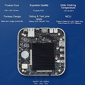 MINIX X35-i Plus 4K Ultra HD Industrial Android Player, WiFi 6/2GB DDR4/32GB eMMC 5.1 /GLAN/Pre-Rooted Firmware/Wake On LAN/Auto Power. Ideal for Digital Signage and Industrial Application.