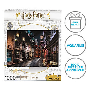 AQUARIUS Harry Potter Puzzle Diagon Alley (1000 Piece Jigsaw Puzzle) - Officially Licensed Harry Potter Merchandise & Collectibles - Glare Free - Precision Fit - 20x28in