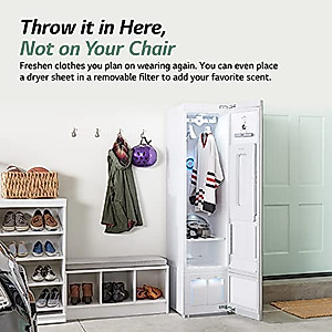 LG Styler Steam Closet | Clothes Steamer for Garments and Household Item Care | Sanitize, Deodorize, Freshen & Dry with Steam Technology & Moving Hangers| Easy Install | Wi-Fi enabled| Espresso