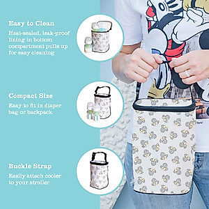 J.L. Childress Disney Baby Tall TwoCOOL Breastmilk Cooler, Baby Bottle & Baby Food Bag, Minnie Dots