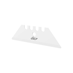 Slice 10524 Ceramic Utility Blades (Rounded-Tip), Finger-Friendly, Safe to Touch, Strong, Durable, Last 11 Times Longer Than Metal, Multiple Tool Compatibility (12 Blades)