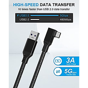 Sungbesi Link Cable 16 FT Compatible with Oculus/Meta Quest 2/1 Accessories, Oculus Charger Cord, High Speed Data Transfer & 3A Fast Charging Cord, USB 3.2 to USB C Cable for VR Headset and Gaming PC