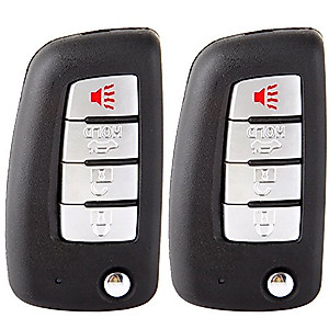 SELEAD 2pcs Flip Key Fob 4 Buttons Keyless Entry Remote fit for 2004-2009 for Nissan Altima Maxima 350Z Armada for Infiniti EX35 FX35 FX45 Antitheft Keyless Entry Systems KBRASTU15