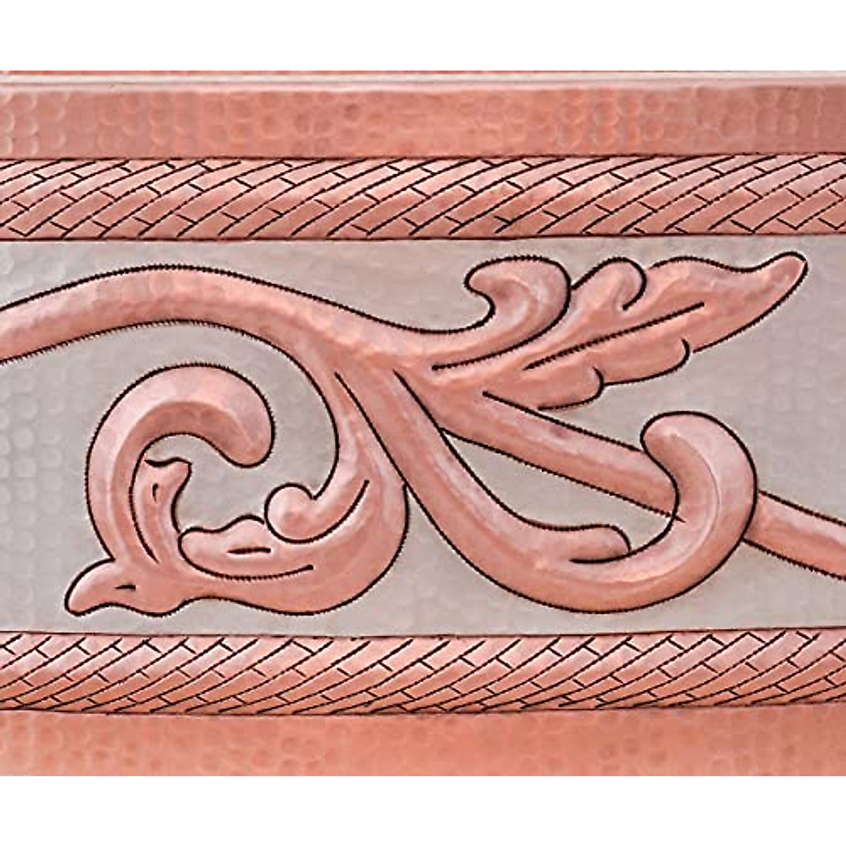 Copper Farmhouse Round Apron Kitchen Sink Silver Design