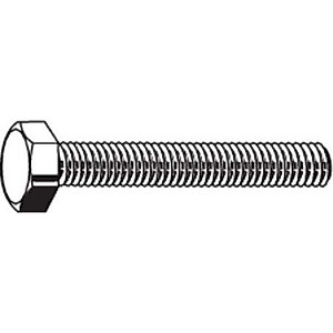 1/4"-20 x 3/4" Grade 5 Plain Hex Head Cap Screw, 100 pk.