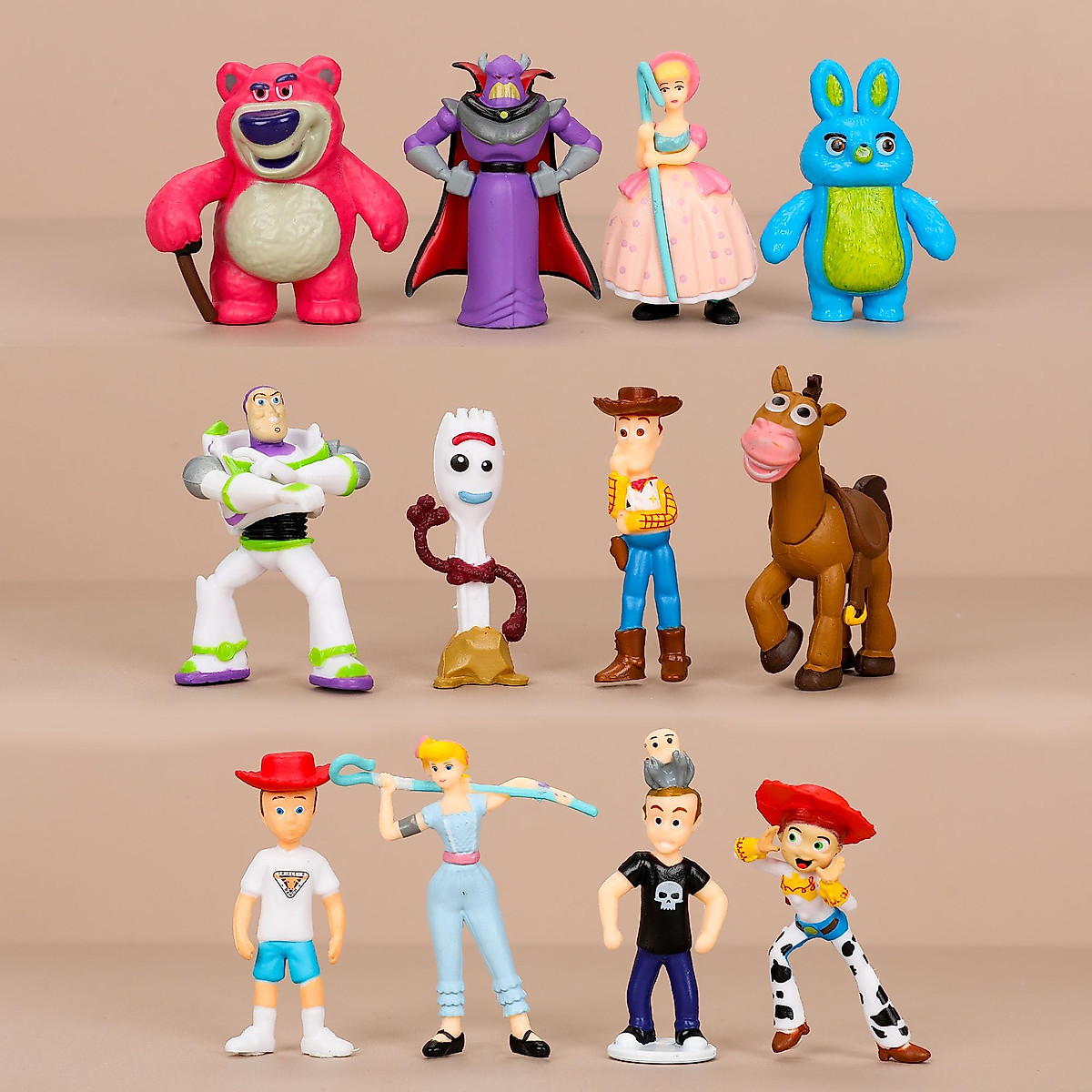 36Pcs Story Toy Cake Toppers, Story Action Figures Cupcake Toppers for Kids, Collectible Mini Figurines for Birthday Party Favor Decorations, 1.2-2.8inch