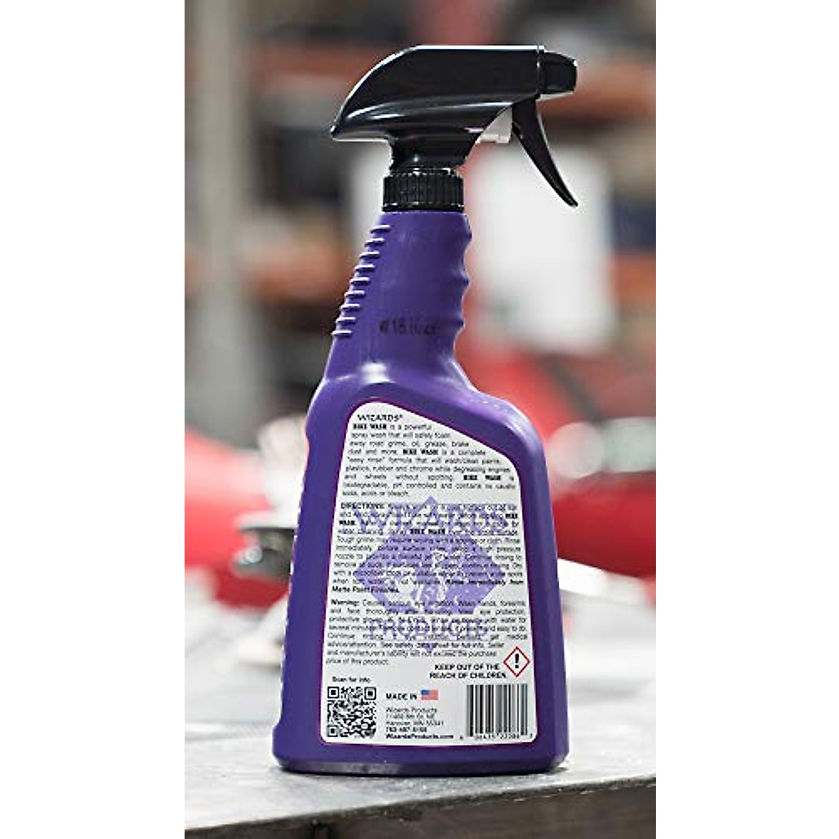 Wizards Bike Wash - Cleaner For Motorcycle Washing Kit- Quick Detailer for Bike Kit with Bug Remover - For Your Motorcycle Accessories and Detail Kit - 22 oz