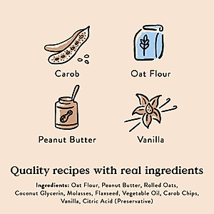 Bocce's Bakery Campfire S'Mores Treats for Dogs, Wheat-Free Everyday Dog Treats, Made with Real Ingredients, Baked in The USA, All-Natural Soft & Chewy Cookies, Peanut Butter, Carob, & Vanilla, 6 oz