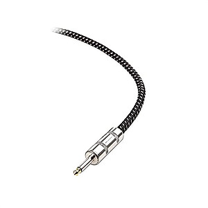 Cable Matters 2-Pack Premium Braided 12 AWG 1/4 Inch Speaker Cable 6 ft with 6.35mm TS Connector