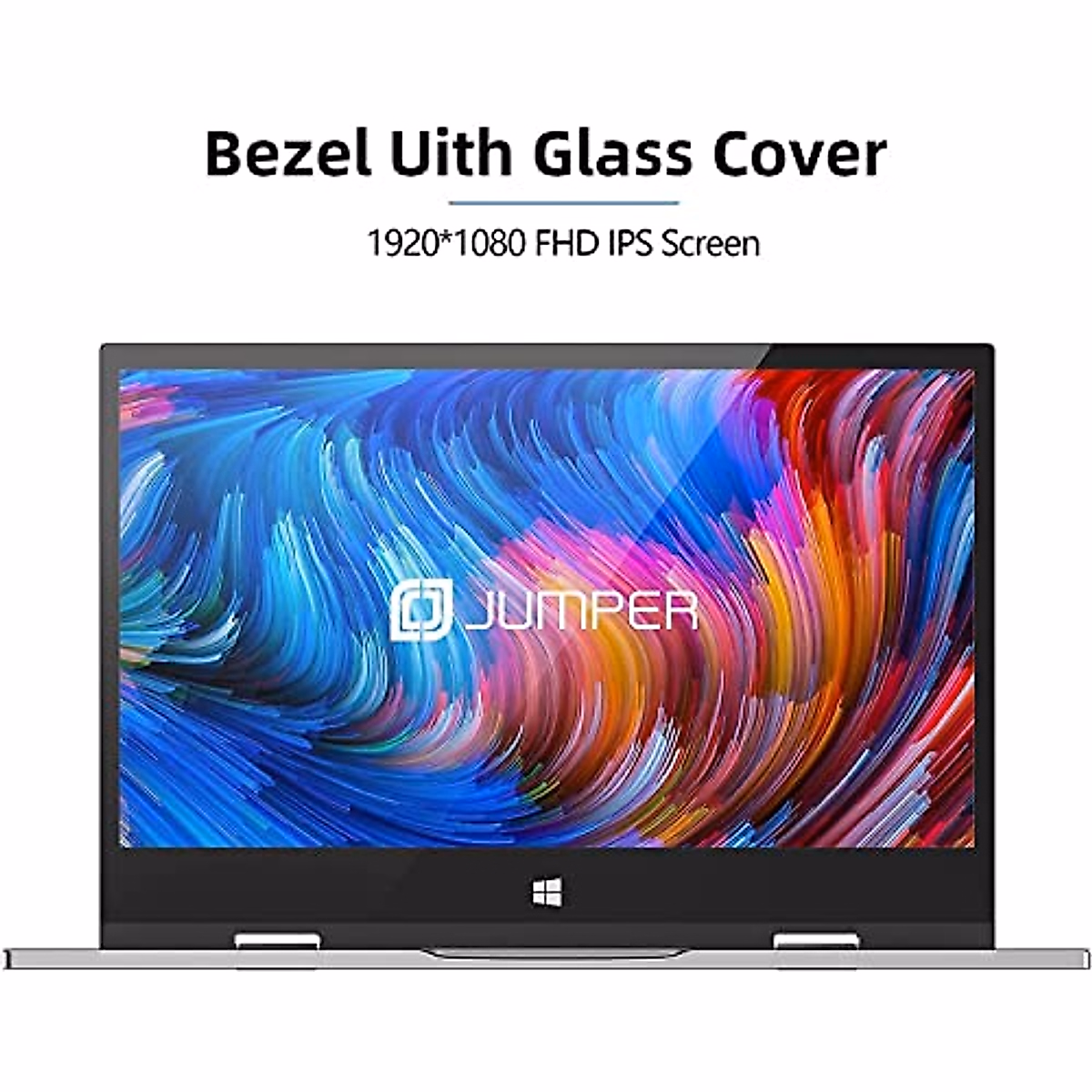 jumper EzBook X1 11.6 Inch 1080P FHD Touchscreen Laptop,Intel Celeron Dual Core Processor,Flip Computer PC 4GB RAM,128GB eMMC,Windows 11 Home,Supports TF Card and 1TB M.2 SSD Extension - Silver