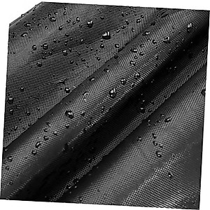 MERRYHAPY can Cover Bucket Lid Trash Can Cover Outdoor Cloth Trash Can Lid Oxford Cloth Barrel Cover Storage Container Cover Water Bucket Cover Black Storage Bucket Protection Can Covers