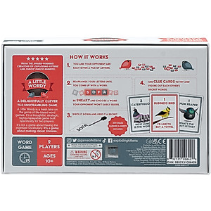 A Little Wordy by Exploding Kittens - 2 Players - Ages 10+ - 15 Minutes to Play - Letter Tile Word Game - Couples Game, Date Night Game, Adult and Teen Board Game