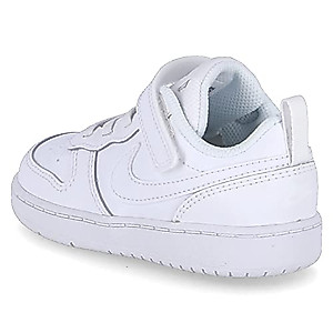 Nike Boy's Court Borough Low 2 (Little Kid) White/White/White 1.5 Little Kid M