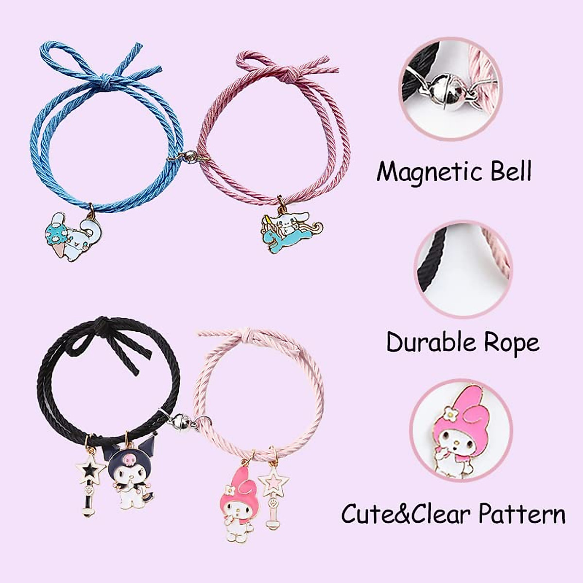 Cute Couples Keychains Necklace Set with Bag for Couples Friendship Bff Best Friend Set