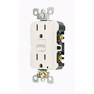 15 Amp 125-Volt Duplex Self-Test Slim GFCI Outlet, White (4-Pack)